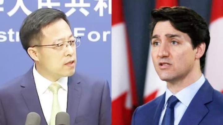 加总理称“绝不后悔”逮捕孟晚舟 赵立坚亮明立场铿锵回击