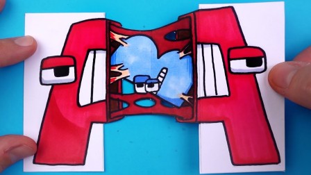 卡通字母A的折叠教程来了,快动手试试吧!