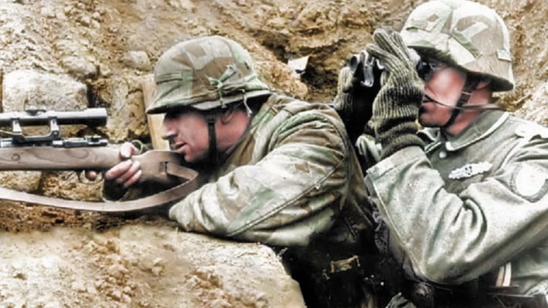 残酷的斯大林格勒保卫战,双方狙击手展开对决,视频还原画面!