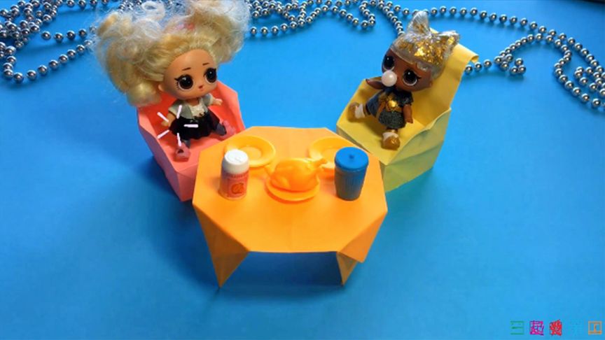 迷你双人折纸小家具,看一遍就能学会简单又漂亮