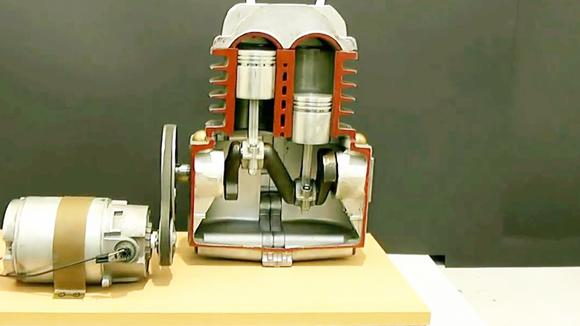 很多人都不懂发动机的活塞原理是怎样的,这个装置说明了一切