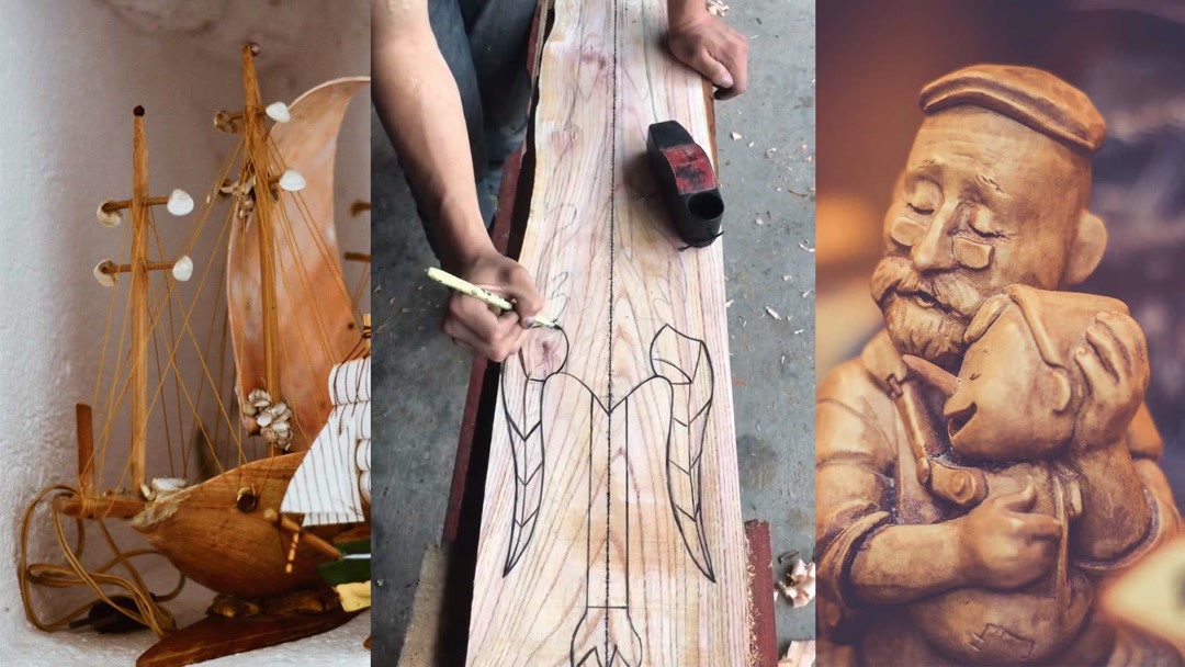 山村小木匠:自制暗黑木剑,这比例还原的太真实了