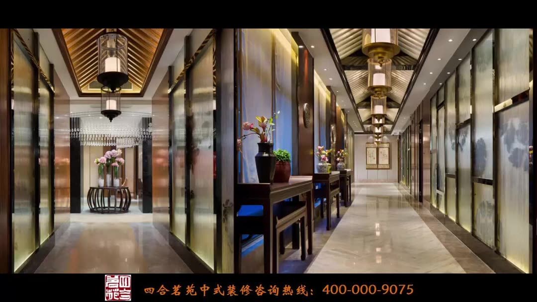 中式餐饮酒店装修中现代手法演绎的盛唐印象|四合茗苑中式设计
