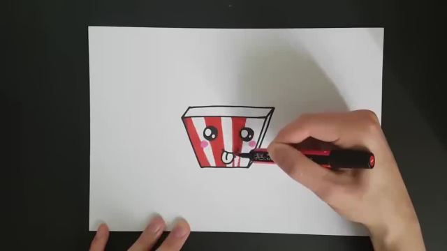 简笔画:美味爆米花制作