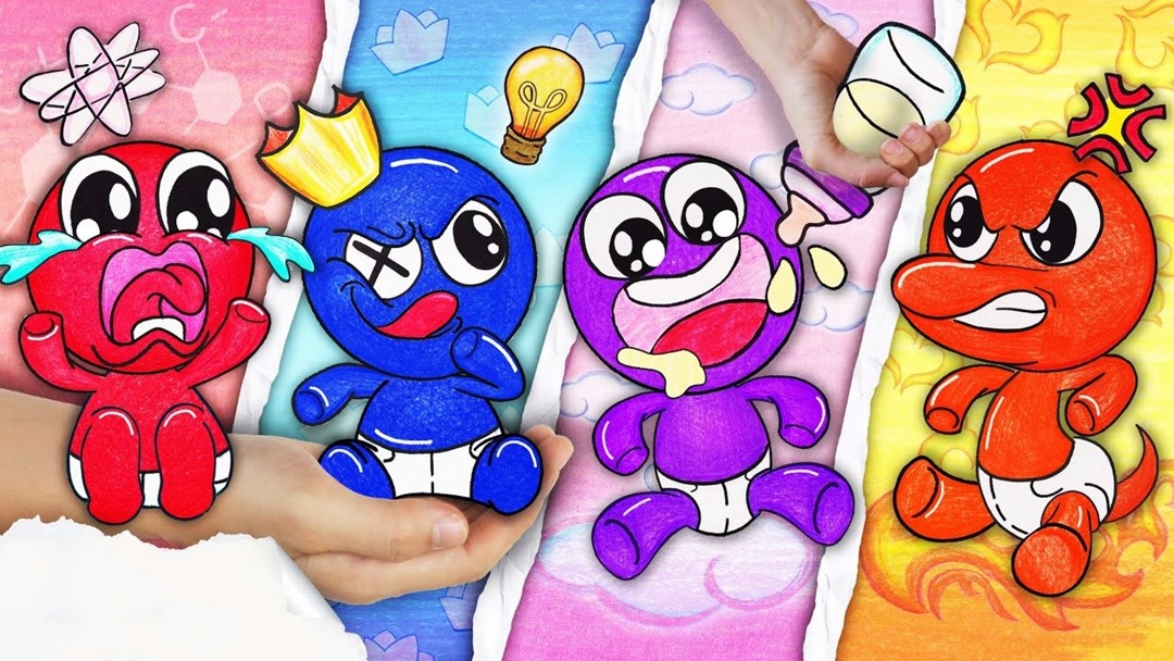 趣味定格动画:四小只脏兮兮小东西,小美受不了,洗干净焕然一新