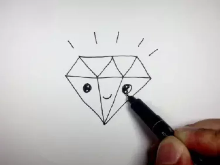 简笔画-教你画钻石