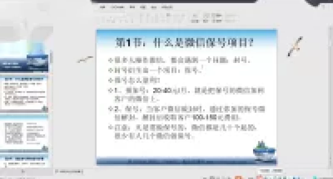 第1节:什么是微信保号和项目盈利模式