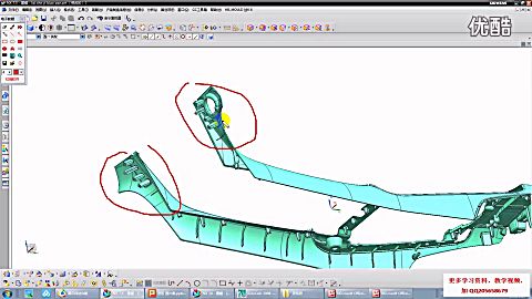 UG模具设计学习教程-福特汽车门板模具经典结构细解