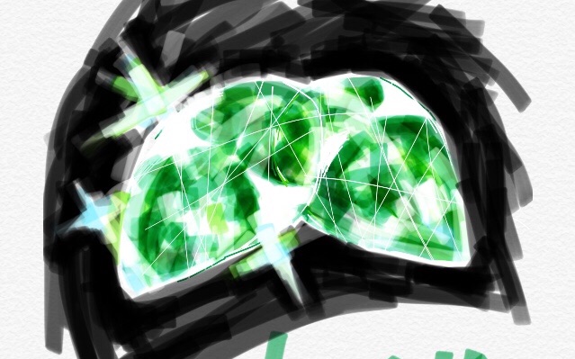 【iphone备忘录绘画】磷叶石!手机也能画出闪亮亮的法斯?