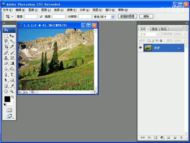 ps教程 photo学习1.3 旋转裁切