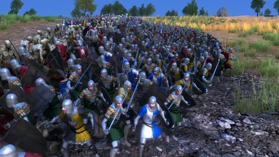 史诗战争模拟器:500僵尸对战1000步兵,感染的人类都变成了僵尸