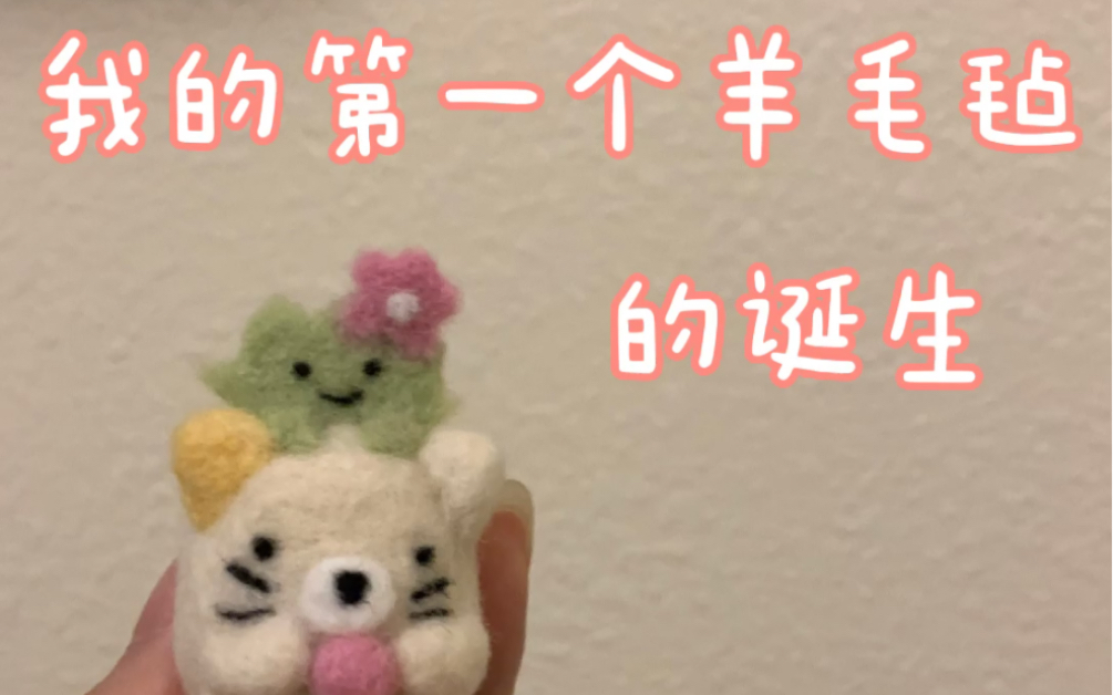 【羊毛毡】新手第一个羊毛毡!肝不动啦!