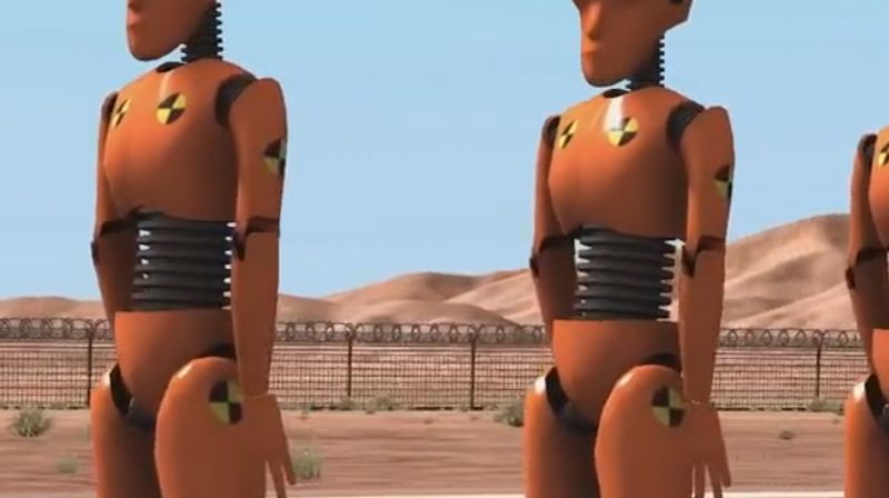 模拟车祸现场,生命真是太脆弱了