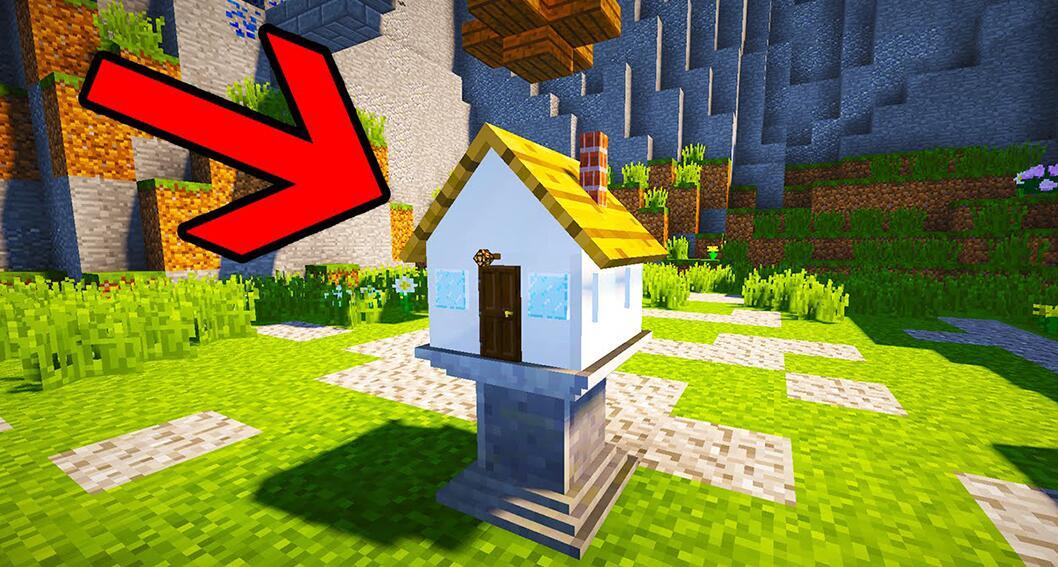 我的世界:这应该是MC最小的房子了,表面上只有一格大小!