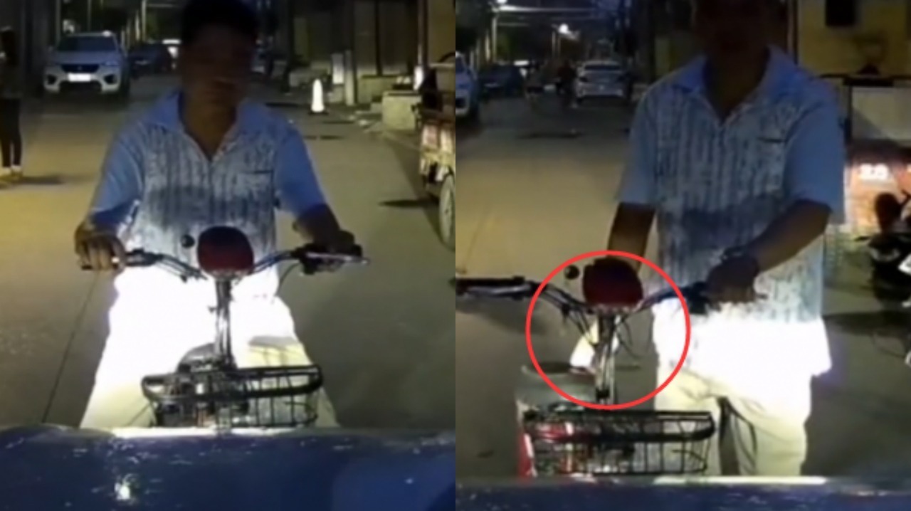 遇到狠人了!司机半路被电动车大哥逼停,对方关闭电源赖着不走