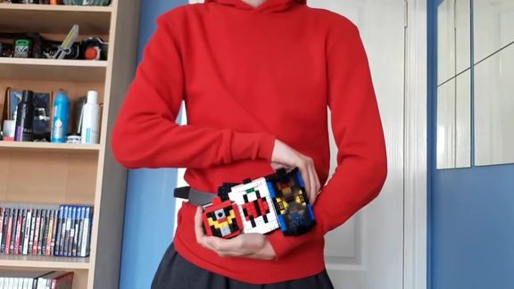 乐高拼装成假面骑士盖茨Revive表盘上手试玩