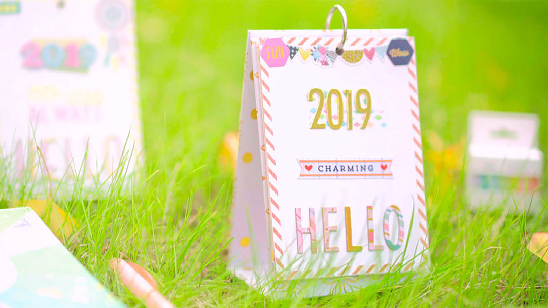 自制2019年台历,一通百通,把这个学会,以后每年日历都能自己做