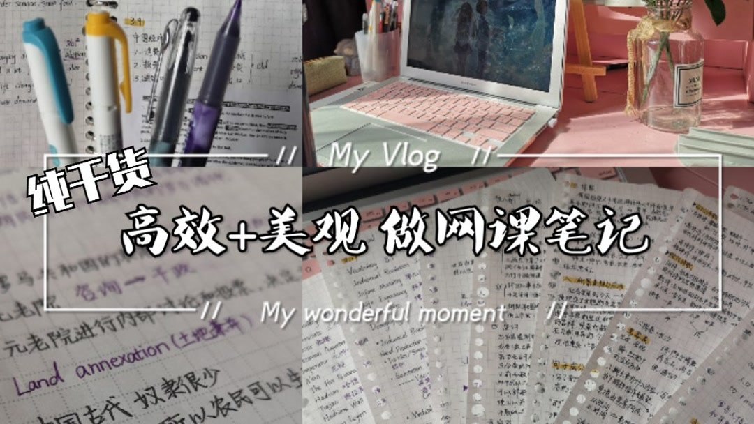 【纯干货!】如何高效+美观整理网课的笔记/耗时巨长的一期视频/