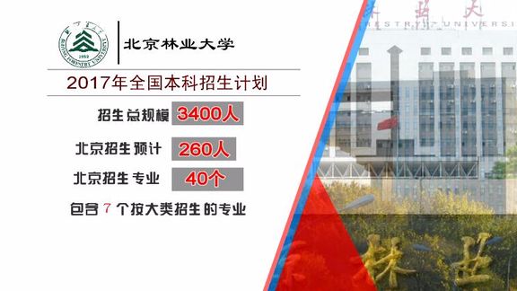 北京林业大学2017年本科招生专业分流花样多