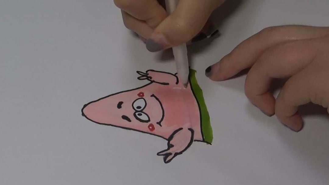 简笔画教程,女生们最爱的派大星,大家喜欢么?