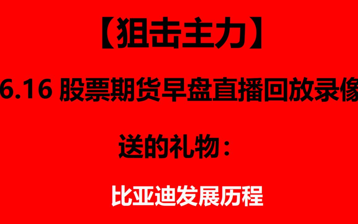 ...期货早盘直播回放和总结: ·早上直播中按照早盘选股训练营中的方法...