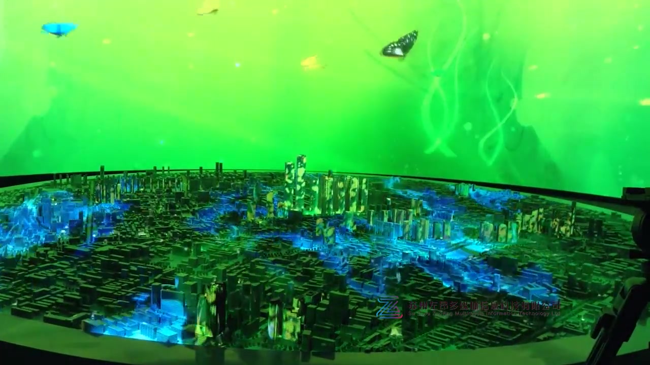 左昂多媒体展项案例展示 互动投影沙盘 数字沙盘 电子沙盘02