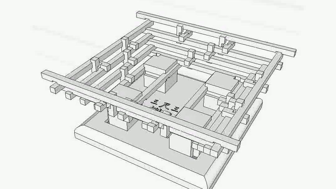创意中国馆榫卯拆装模型中华馆三尺三工坊出品中国传统非物质文化
