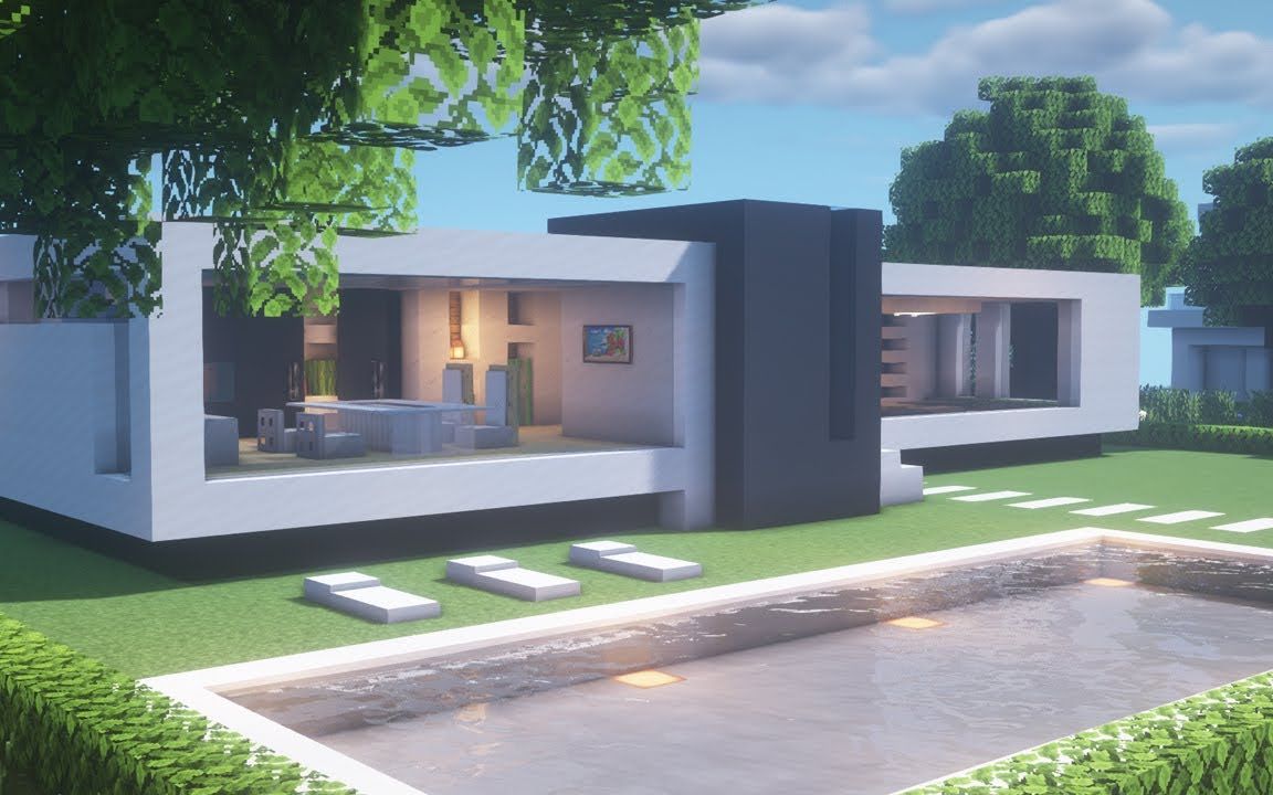 【我的世界建筑教程】教你建一个现代小屋 #2