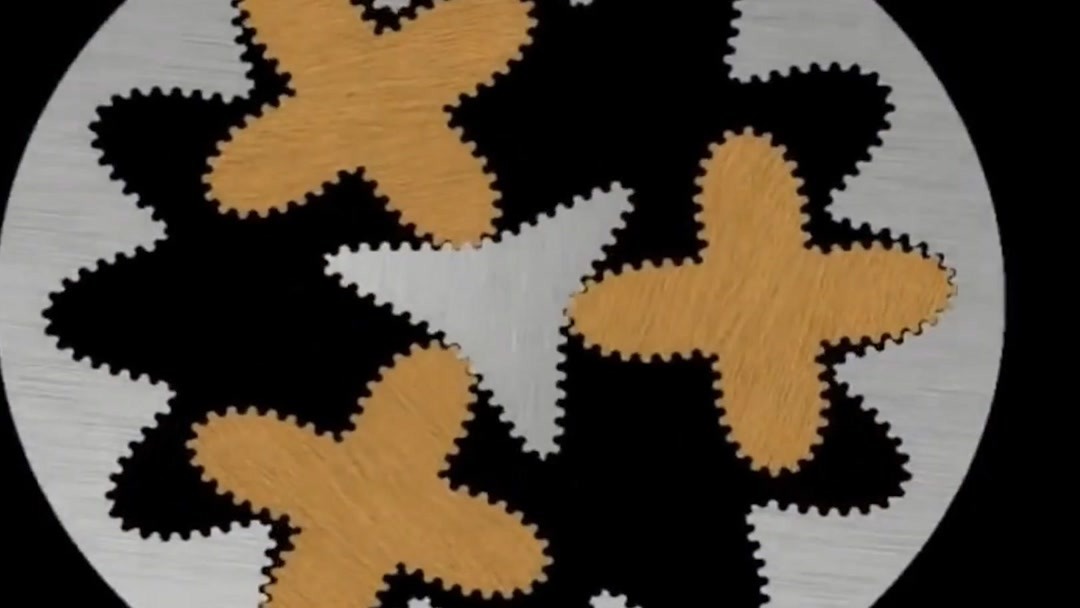 见识下异形齿轮是怎么转动的,运行过程能看一天,网友:永动机?