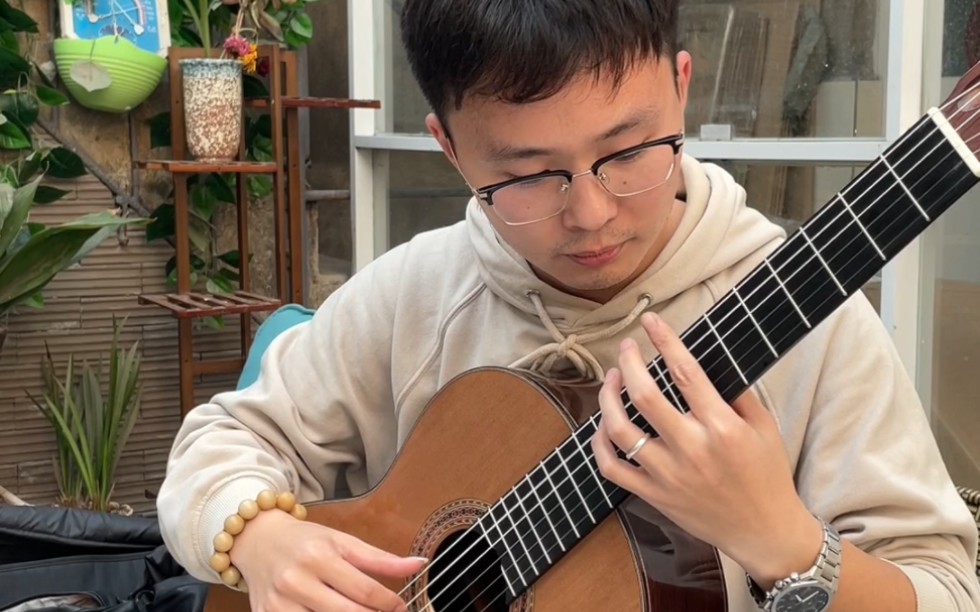 赵蓬超老师制作的里奇结构吉他;试听(2);《阿拉伯风格绮想曲》片段