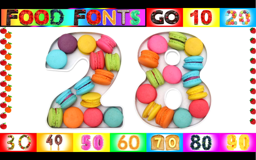 数字启蒙动画 幼儿早教益智动画 适合学龄前宝宝对数字的认知 水果 ...