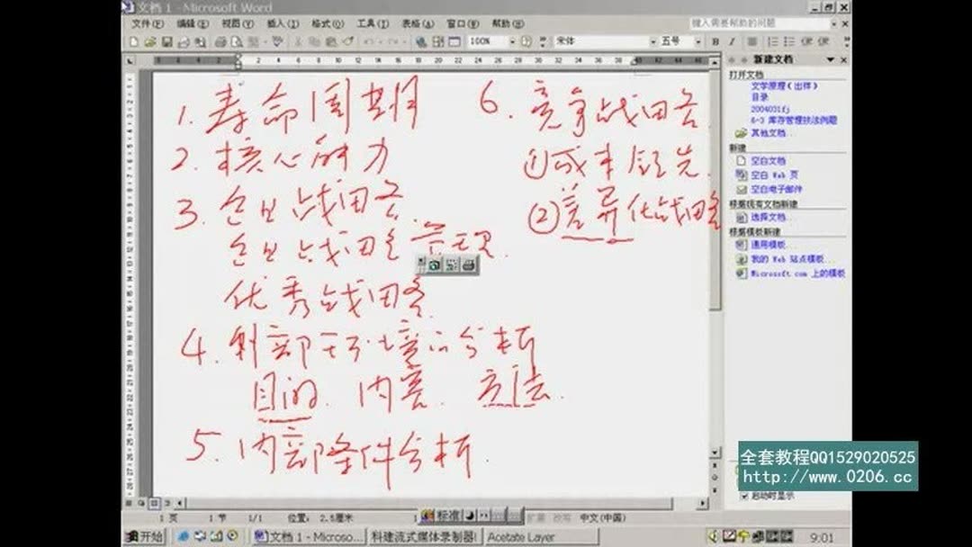 中南大学企业战略管理 34讲视频教程