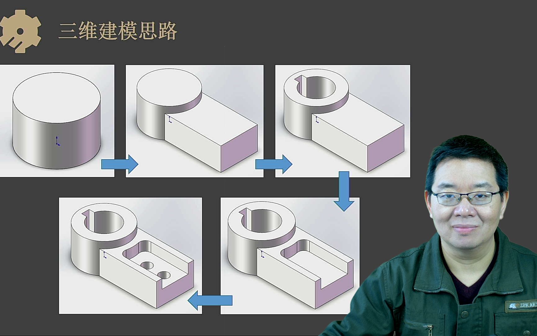 机械零件设计SW入门案例-03 【胡工教机械】【机械零件设计入门】