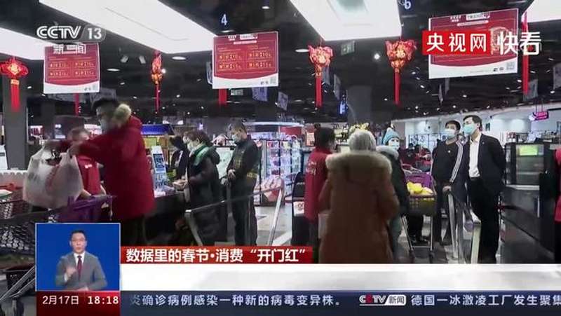 【创新高!春节假期前六天消费超万亿元】2021年春节假期前六天(除夕...