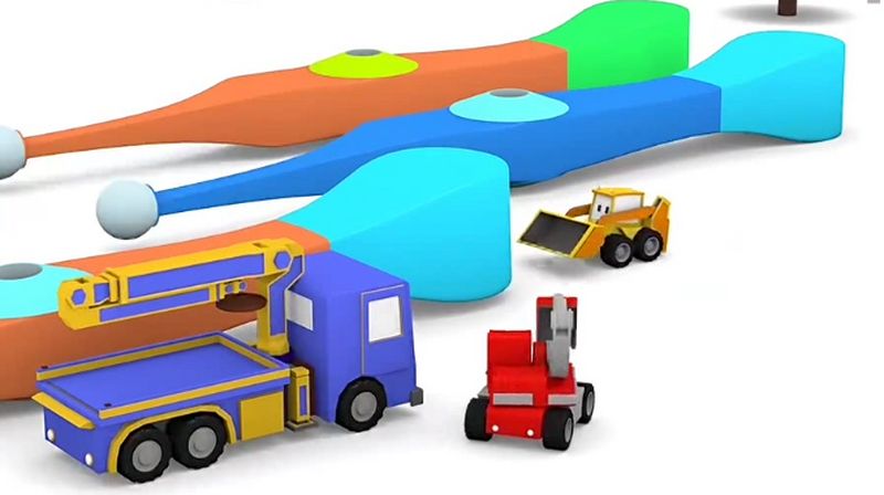 趣味启蒙动画 迷你卡车之空间创造篇《巨型秋千》