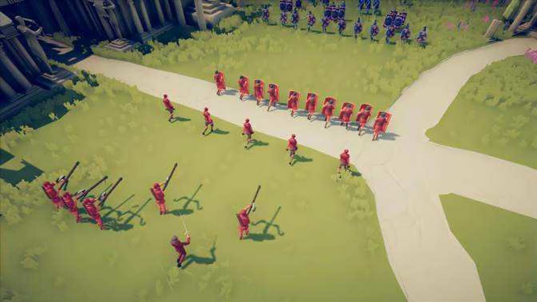 全面战争模拟器:大量罗马士兵来袭,让大盾兵开路