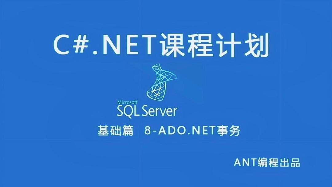 SQL Server - 8-ADO.NET事务