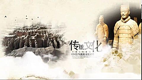 A320 AE模板 水墨中国风中国传统文化文明古迹展示包装 片头视频制作