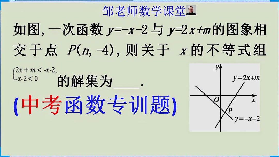 中考真题:一次函数与不等式组,老师讲2种方法,千万要记住