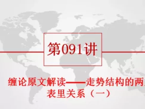 091缠论课原文解读《走势结构的两重表里关系(一)》缠中说禅