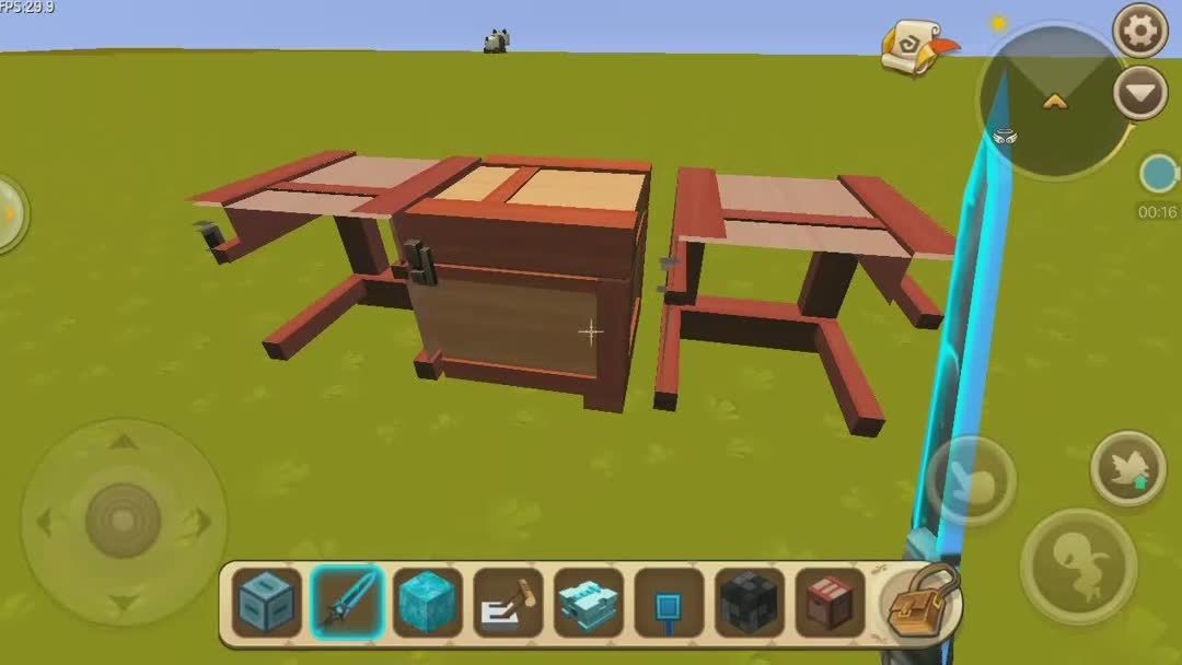 迷你世界:制作被切开的半截箱子教学,还能装下双倍的东西