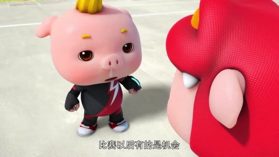 猪猪侠带伤上场被教练及时发现,否则一不小心会断送他的运动生涯