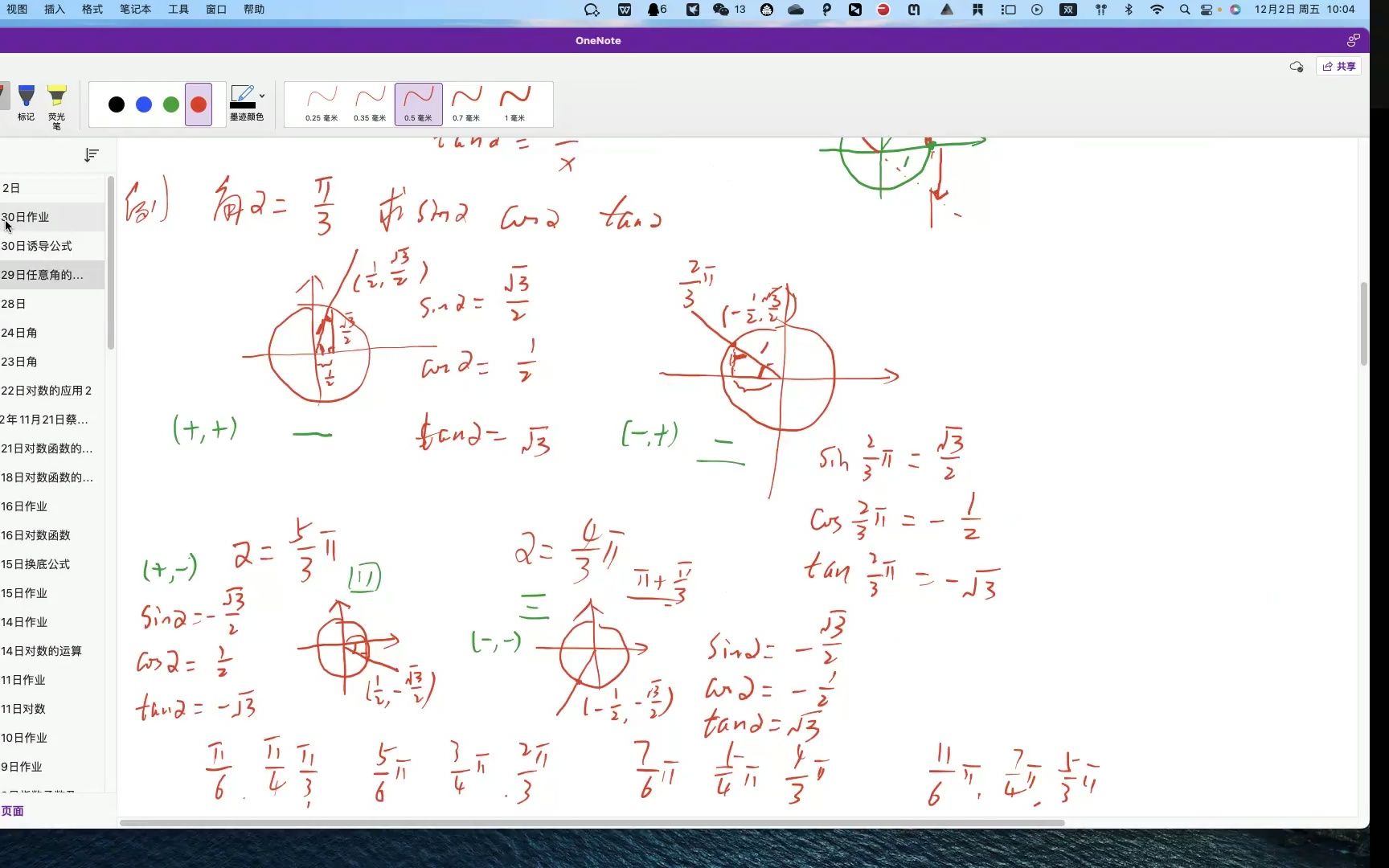 三角函数之诱导公式之口诀