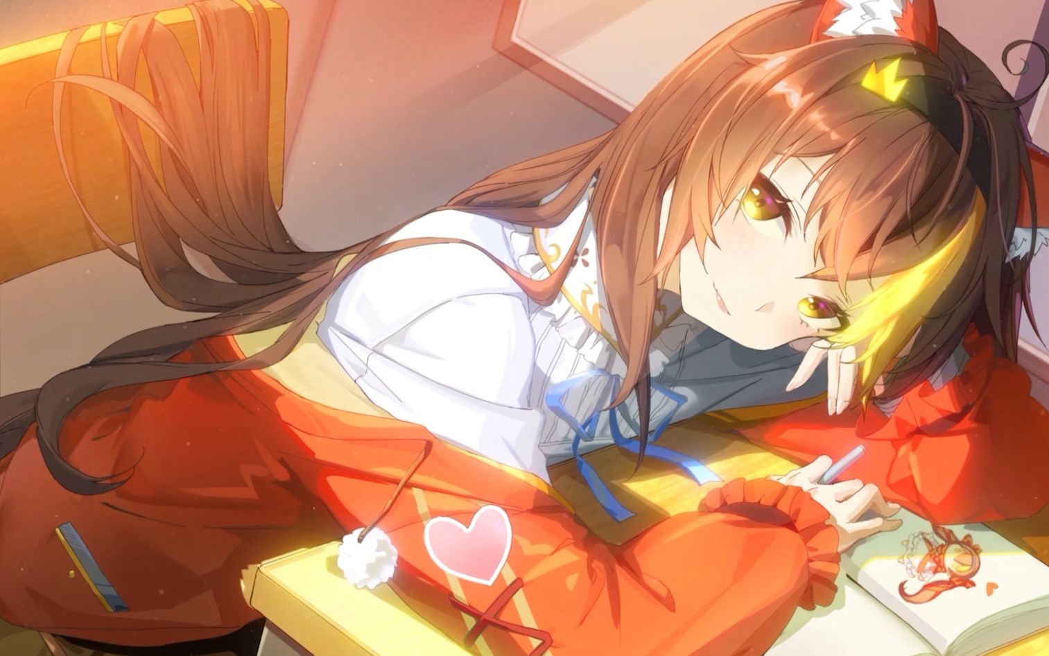 【动态壁纸】课间教室,她偷偷抬头看你…✨