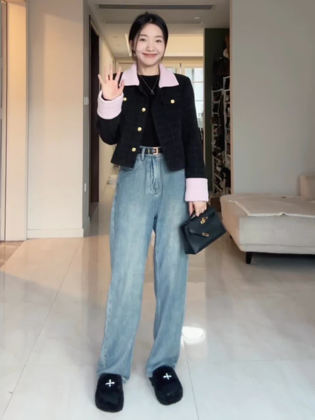 贵气暖和的羽绒小香#穿搭