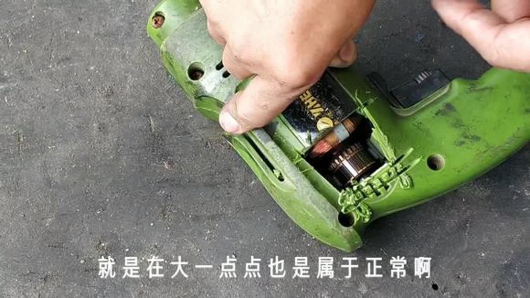 电动工具转子火花是否正常如何区别,工具哥破坏一台手电钻来测试