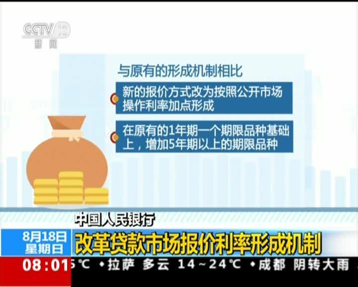 中国人民银行:改革贷款市场报价利率形成机制