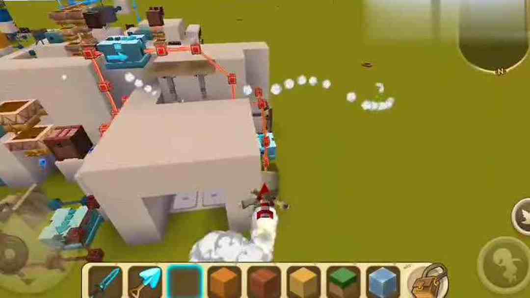 迷你世界:隐形的感压板方块门!