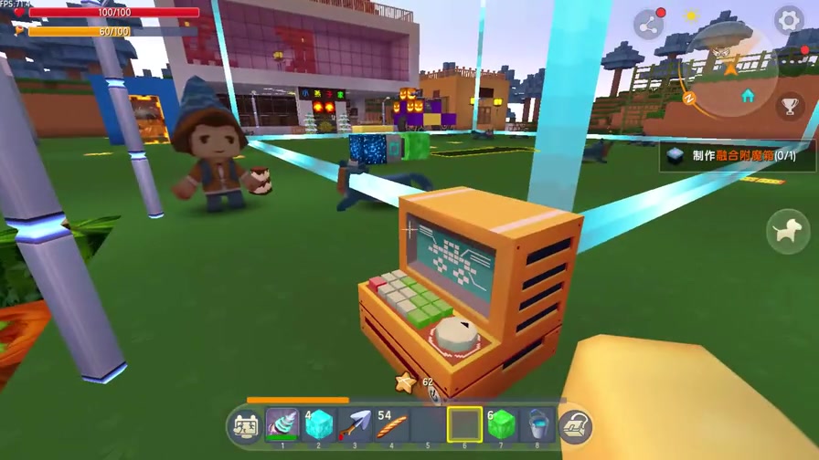 迷你世界209:我用机械车间刷钻石,一次能刷100颗,半年不用挖矿