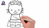 儿童学画画: 画凯蒂猫 少儿简笔画